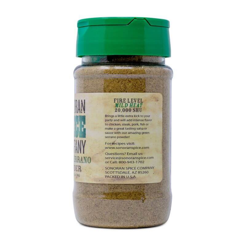 Buy Serrano Pepper Powder - 100% Pure & No Additives - Sonoran Spice